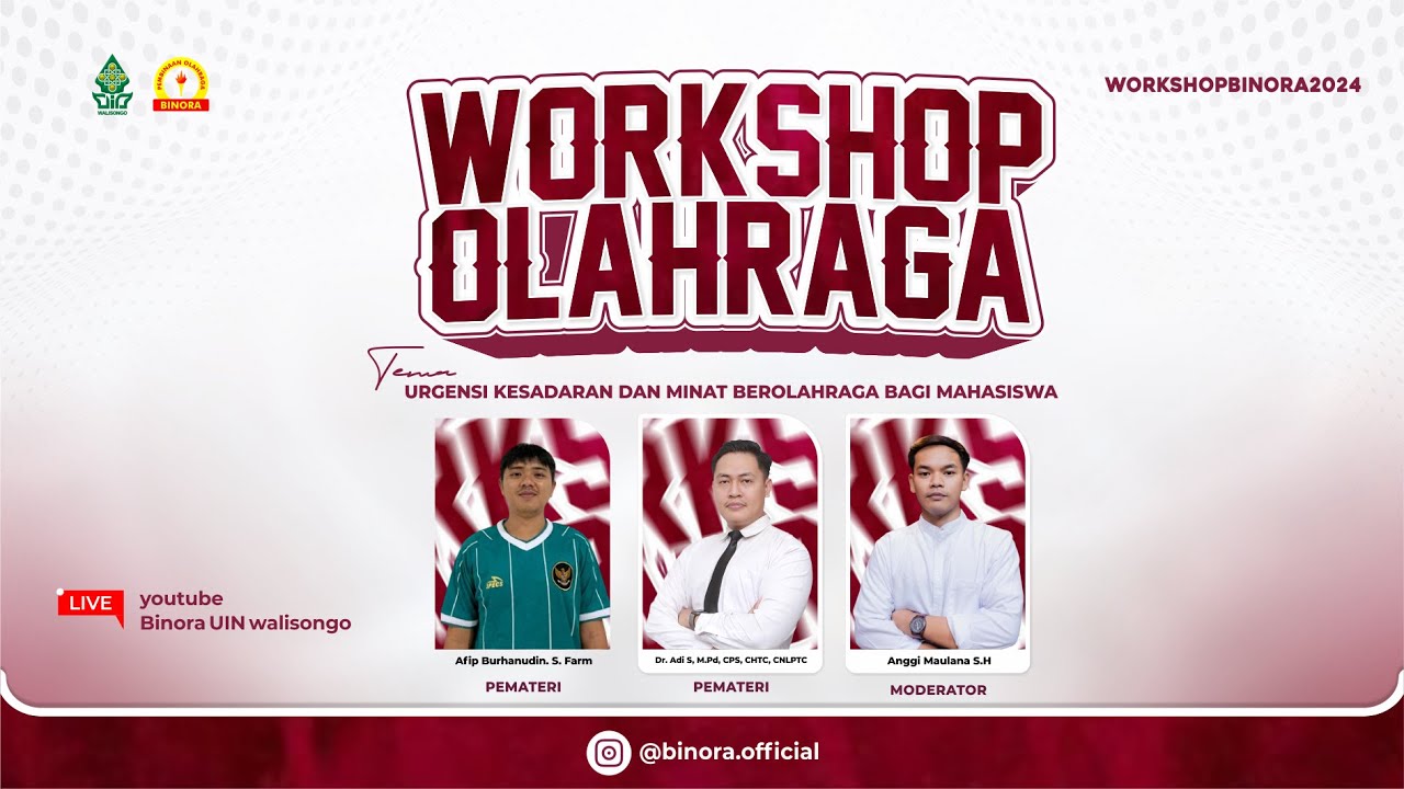 WORKSHOP OLAHRAGA BINORA - YouTube