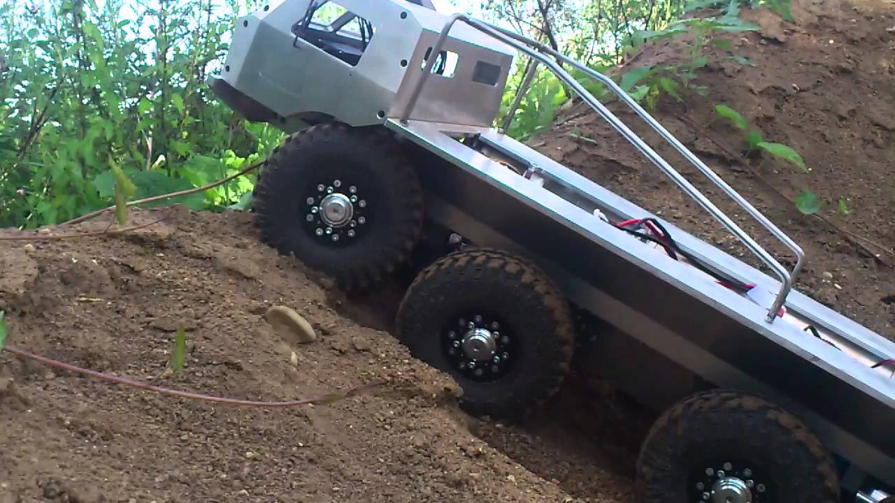 rc tatra 8x8 813 truck trial hill climb - YouTube
