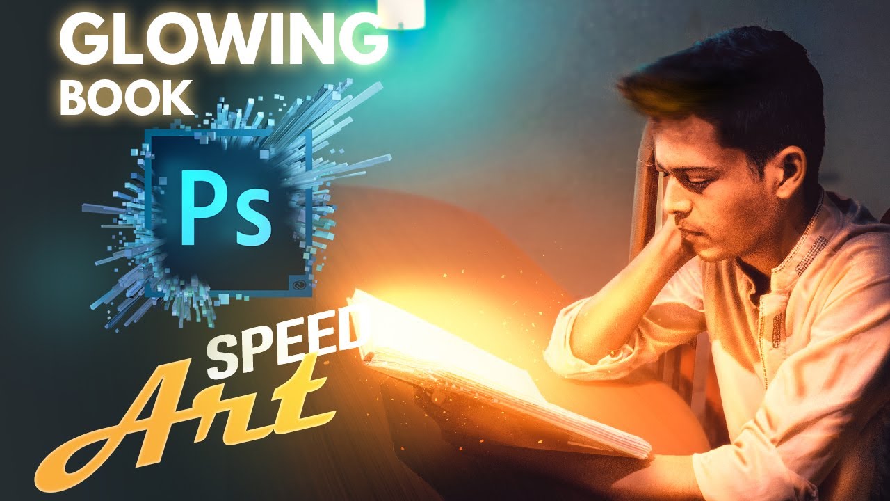 Fantasy Glowing Book Effect | Photoshop Manipulation | Sped-Up Video ...