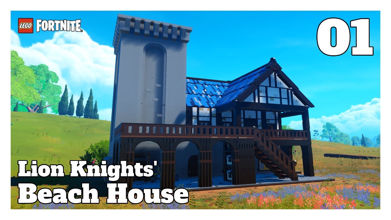 LEGO Fortnite: Lion Knights Beach House - YouTube