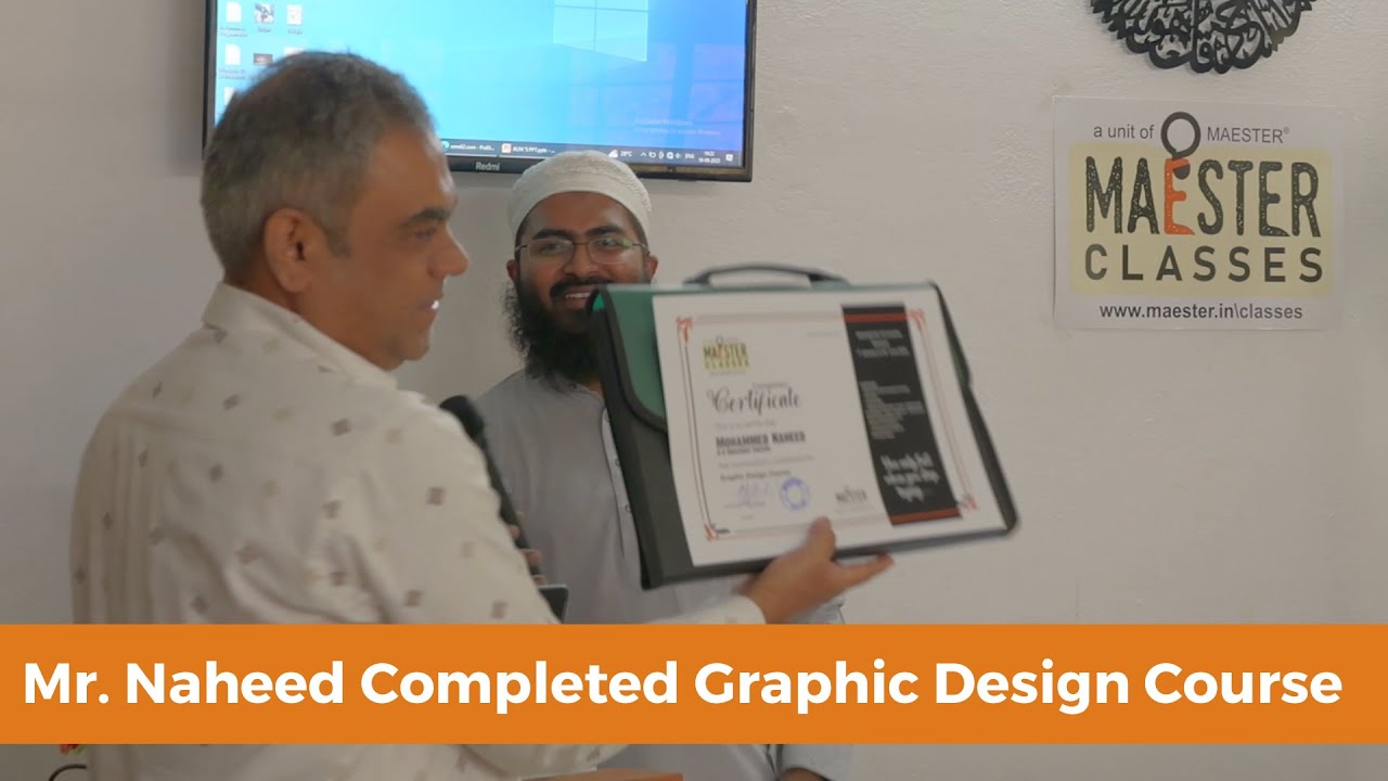 Mohammed Naheed's Journey | Graphic Design Course | MAESTER Classes ...