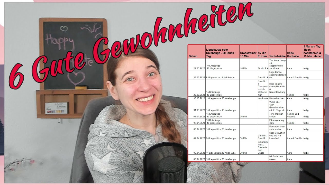 Selbstexperiment: 6 Gute Gewohnheiten anlernen - YouTube