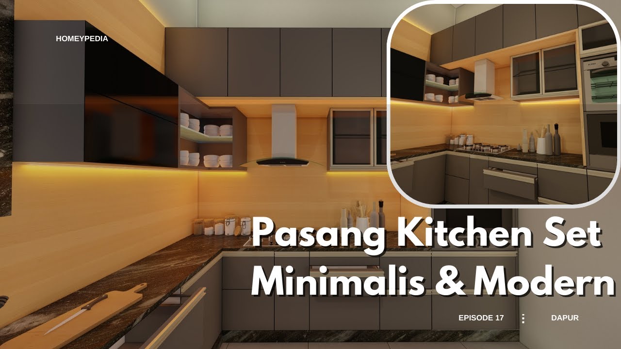 Renovasi Dapur Rumah Subsidi | Pemasangan KITCHEN SET Minimalis Full ...