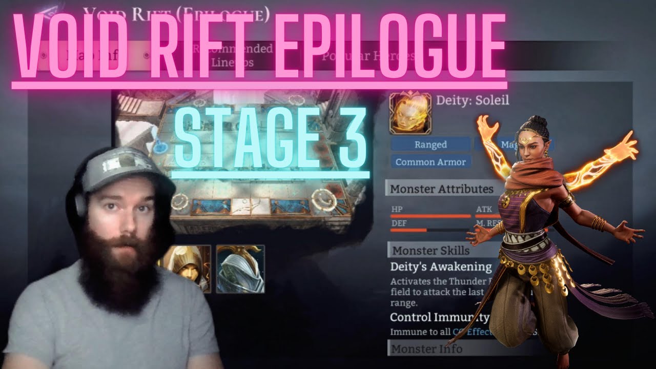 VOID RIFT EPILOGUE STAGE 3 | FIRST SOLEIL FIGHT | WATCHER OF REALMS ...