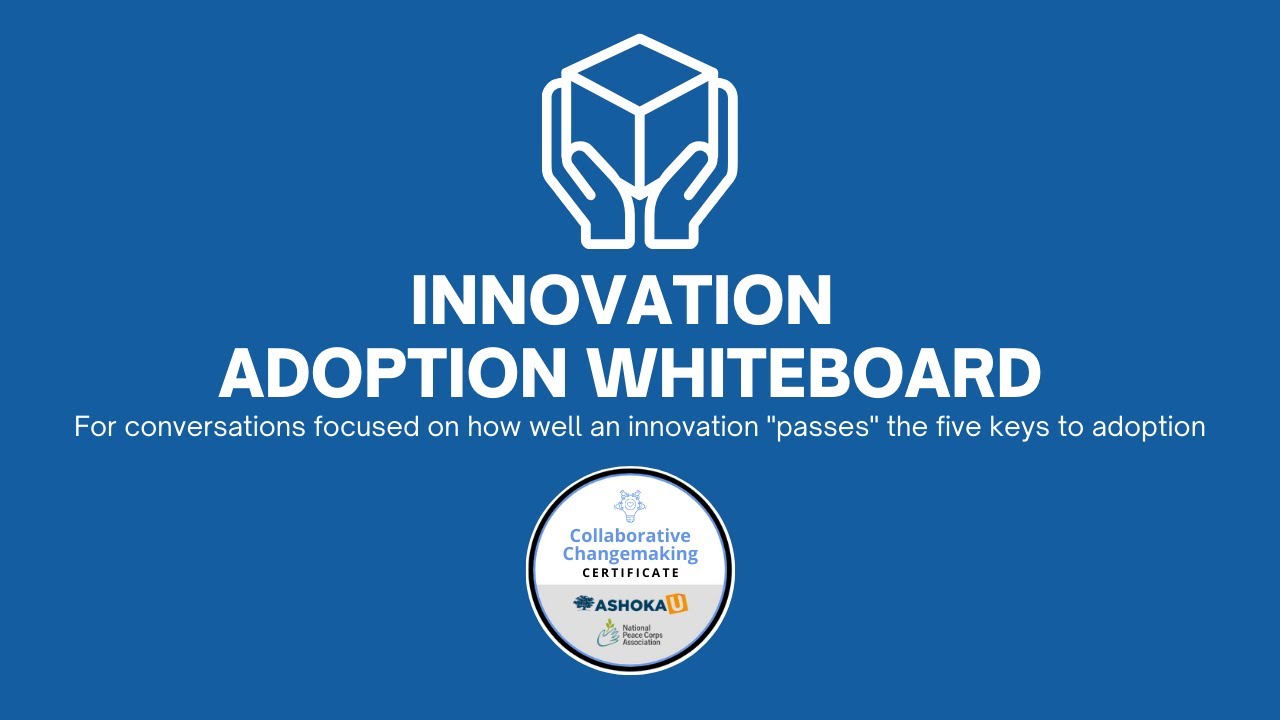 Innovation Adoption Whiteboard (Collaborative Changemaking Field Guide & Certificate) - YouTube