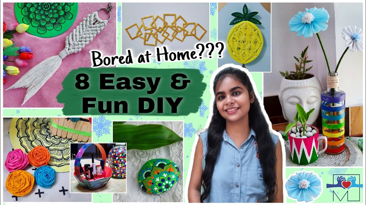 Make This when Getting bored | 8 Easy Craft Ideas | Quick DIY Home ...