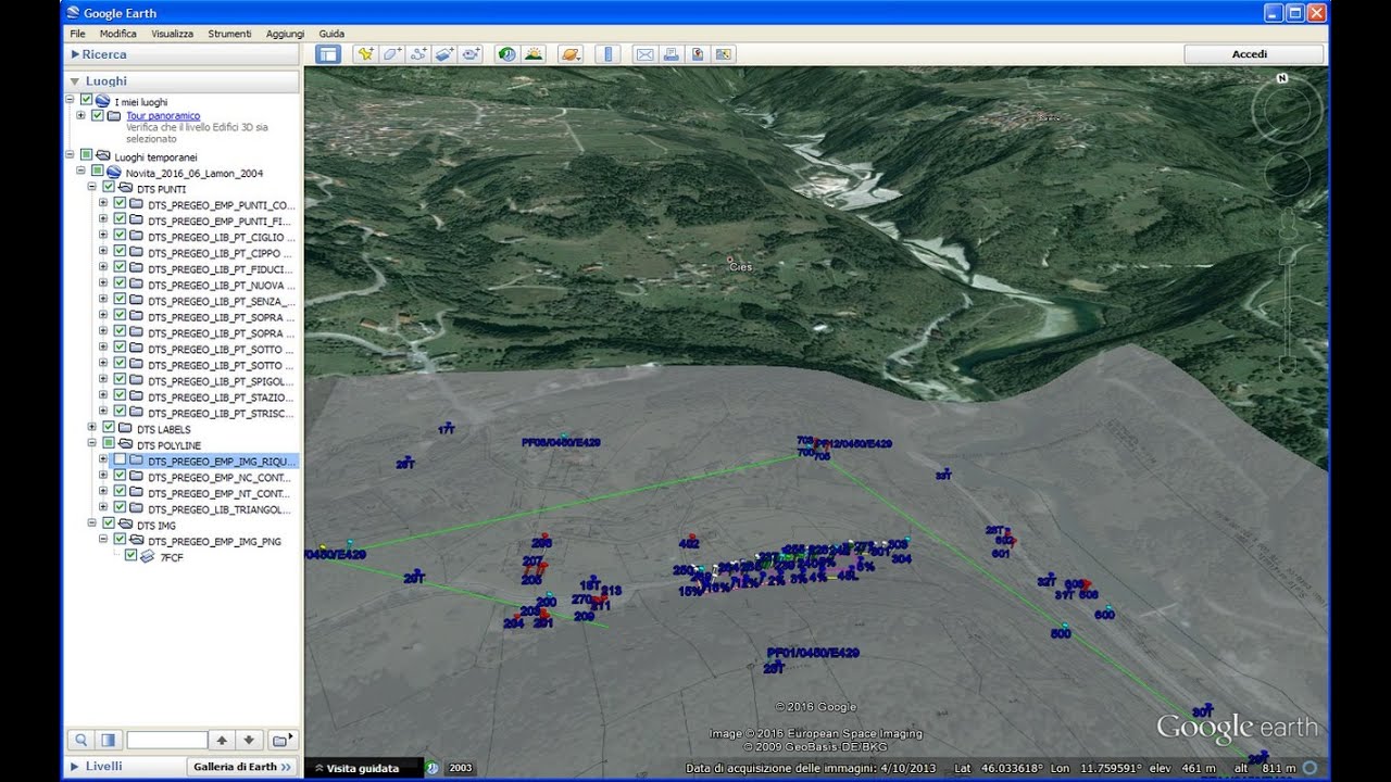 Dts Cad 2016 e GoogleEarth - YouTube