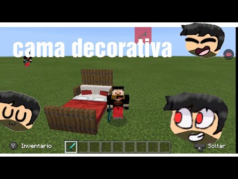 Como hacer una cama decorativa en Minecraft - YouTube