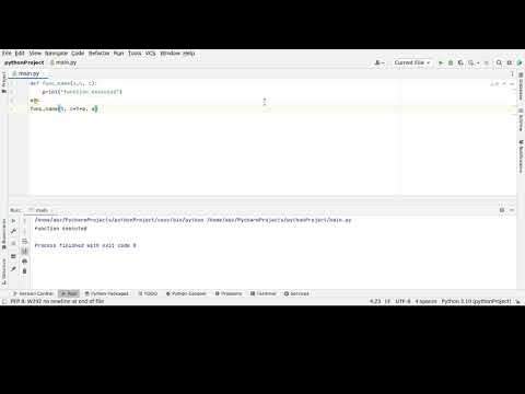 Creating and calling the functions in python - YouTube