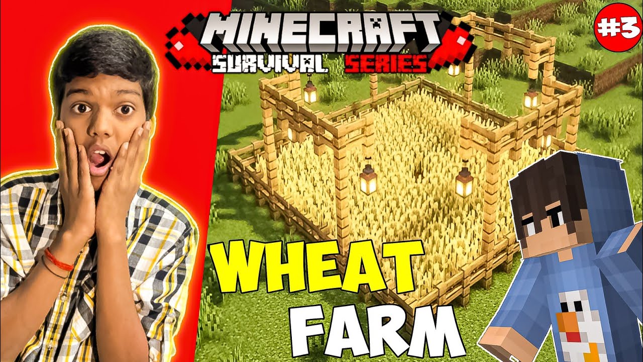 Making Our First Farm in Minecraft (Survival Series Ep #3) - YouTube