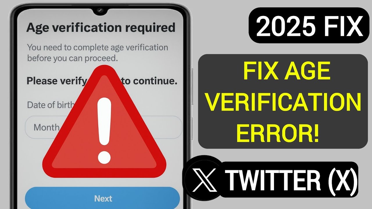 How To Fix Age Restriction (Age Verification Error) on Twitter (X ...