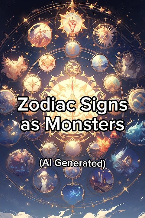 Ai Draws Zodiac Signs as Monsters! #ai #aiart #midjourney #zodiac # ...