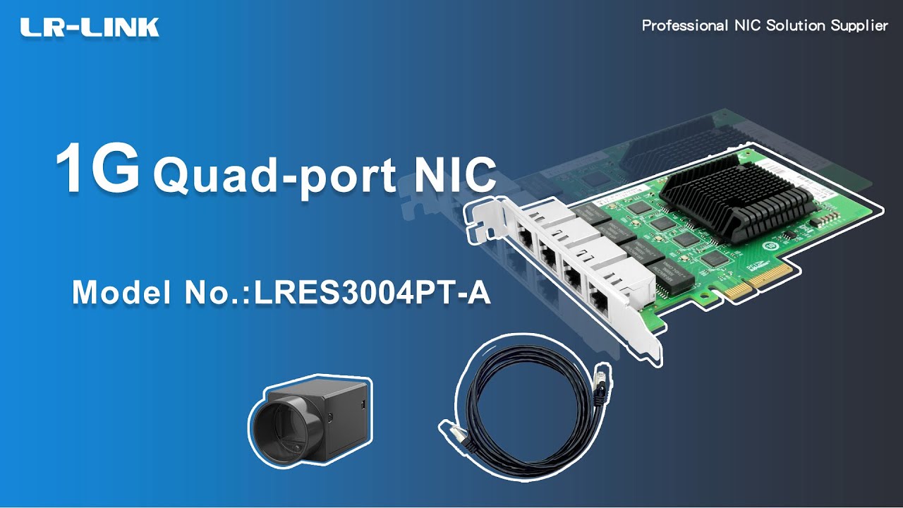 4-port Gigabit Network Adapter for industrial production equipment ...