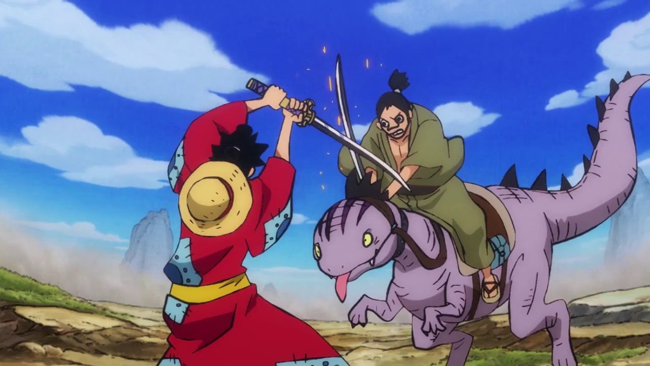 Luffy using sword in funny way (one piece 898) - YouTube