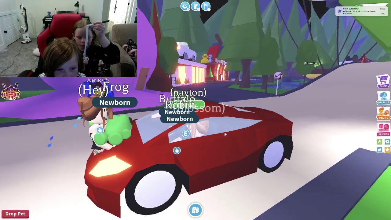 First Adopt me RP - YouTube