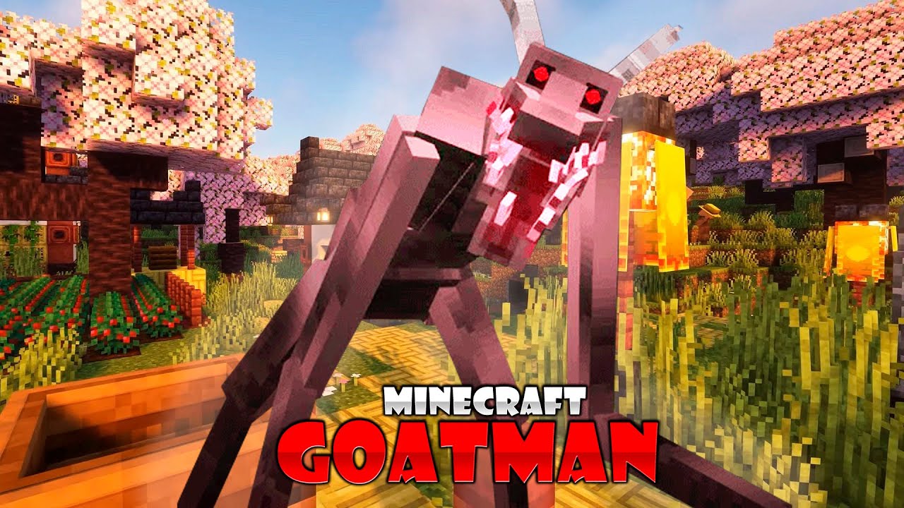 GOATMAN TE ESTA VIENDO!!!! TERROR EN MINECRAFT - YouTube