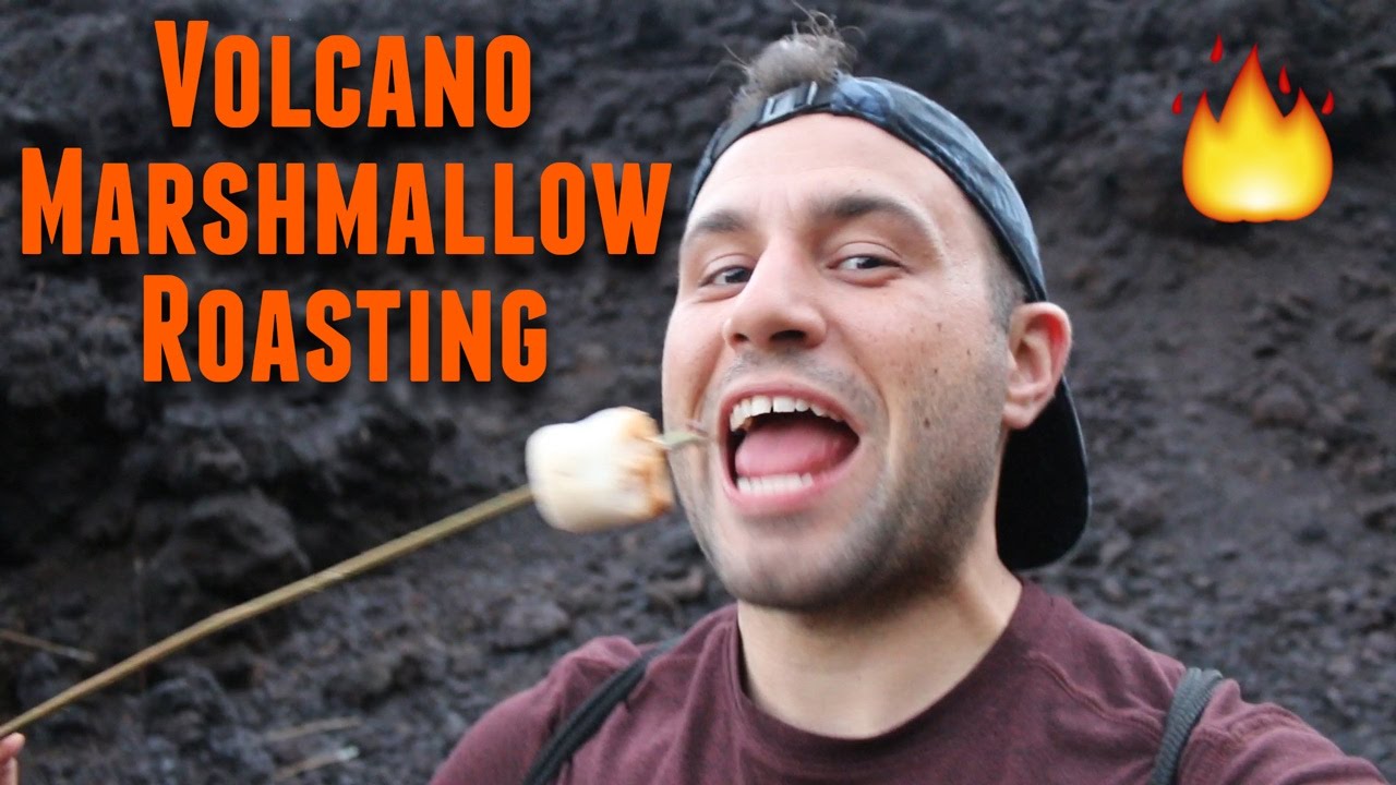 Roasting Marshmallows in a Volcano | Pacaya Volcano, Guatemala - YouTube