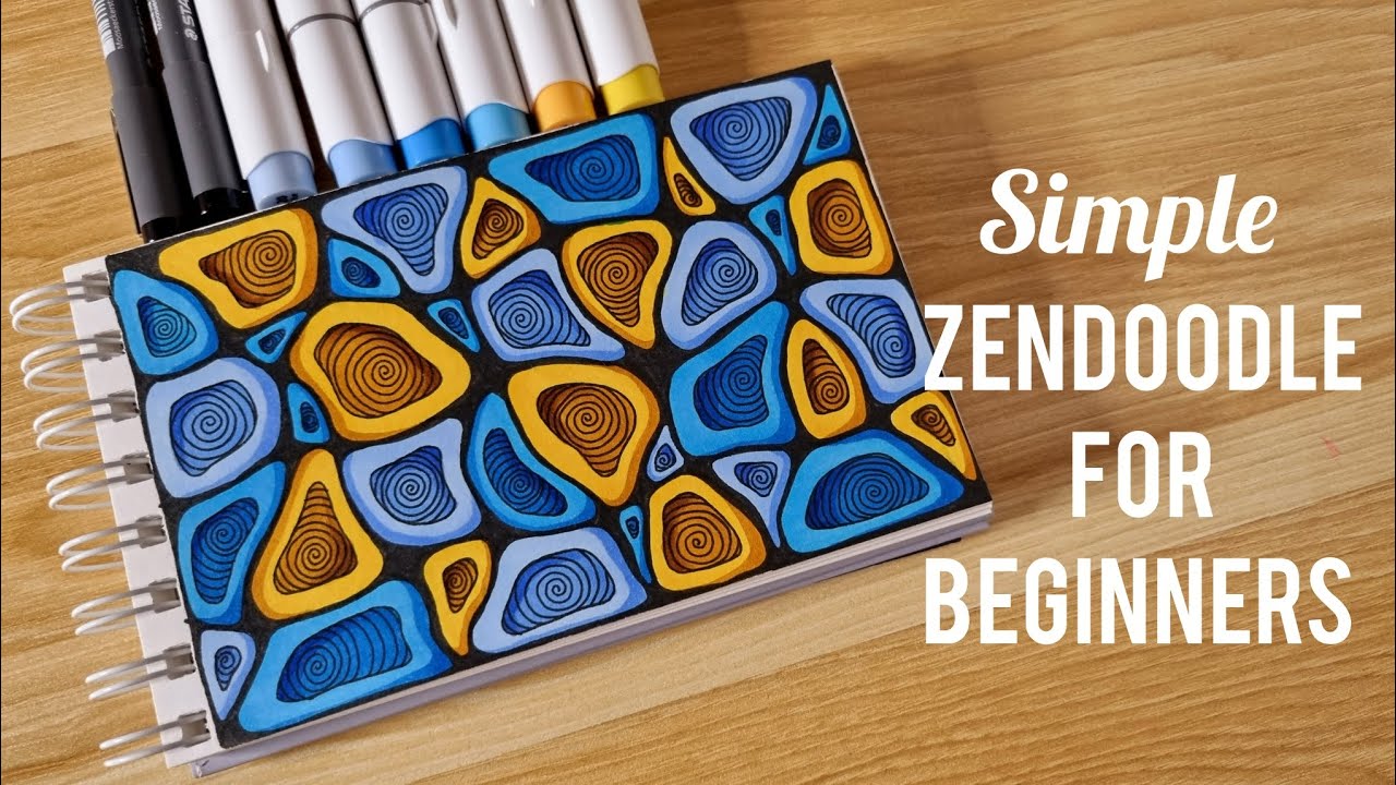 Relax your mind with this Simple Zendoodle Idea for Beginners! - YouTube