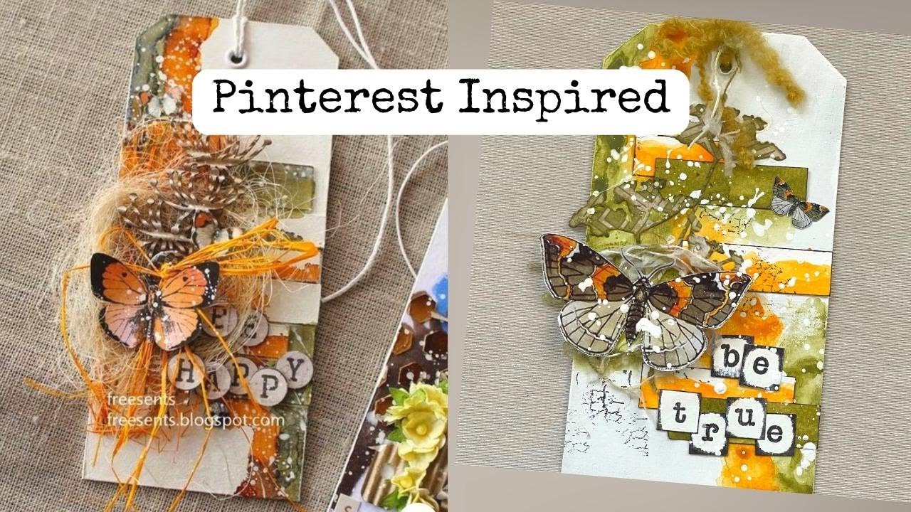 Pinterest Inspired– How To Make It Your Own! Creating a Butterfly Tag ...
