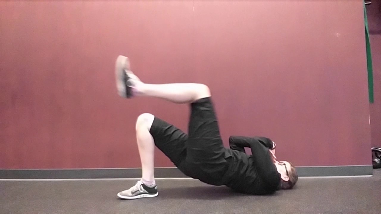 Single leg bridge - mule kick - YouTube