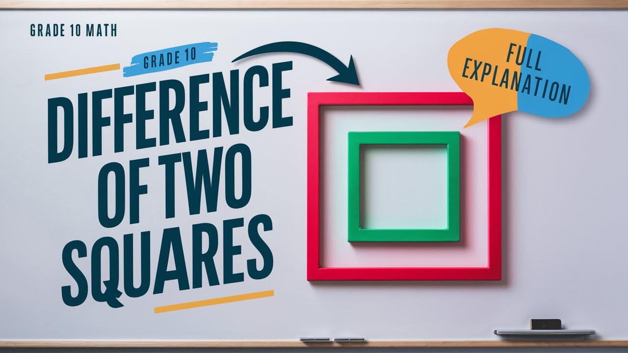 DIFFERENCE OF TWO SQUARES | Full Explanation (Grade 10) #mathsbyviraj # ...