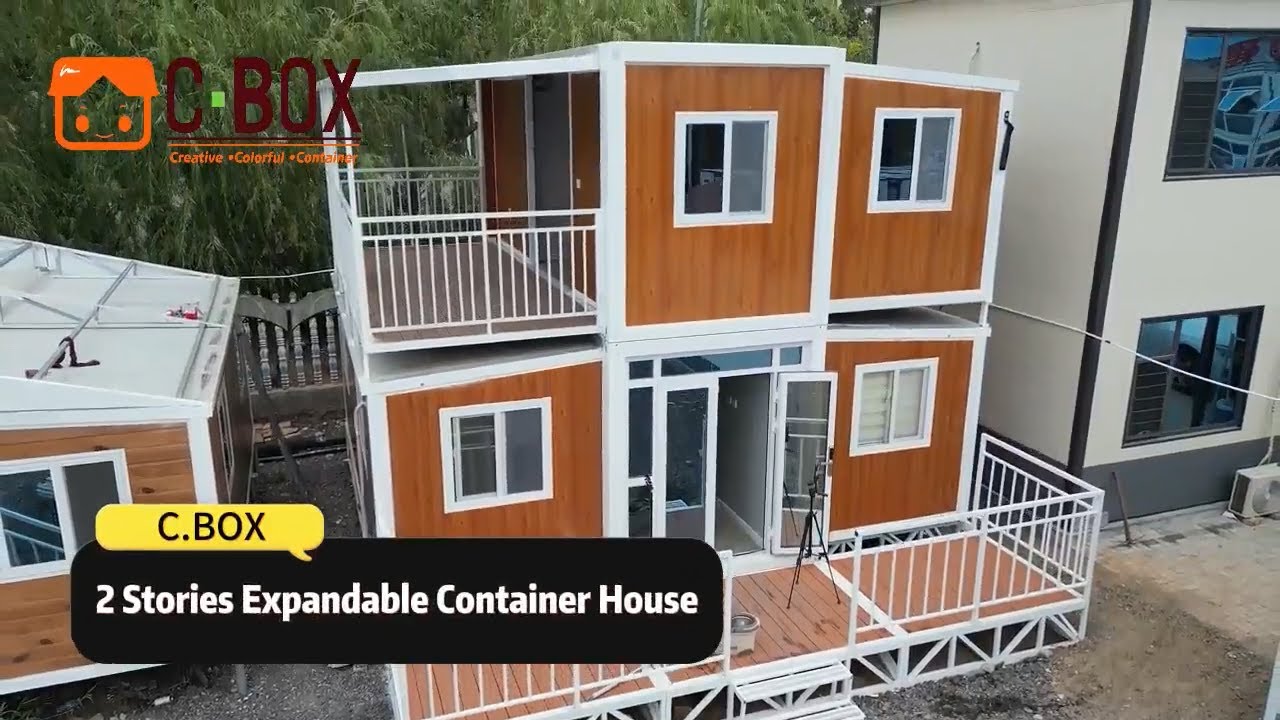 2 Stories Expandable Container House - YouTube