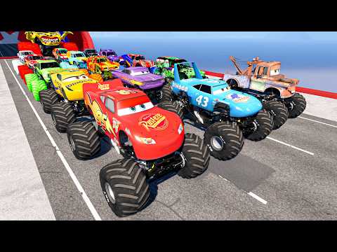 Lightning McQueen and Friends Turned into Monster Trucks for Monster Jam