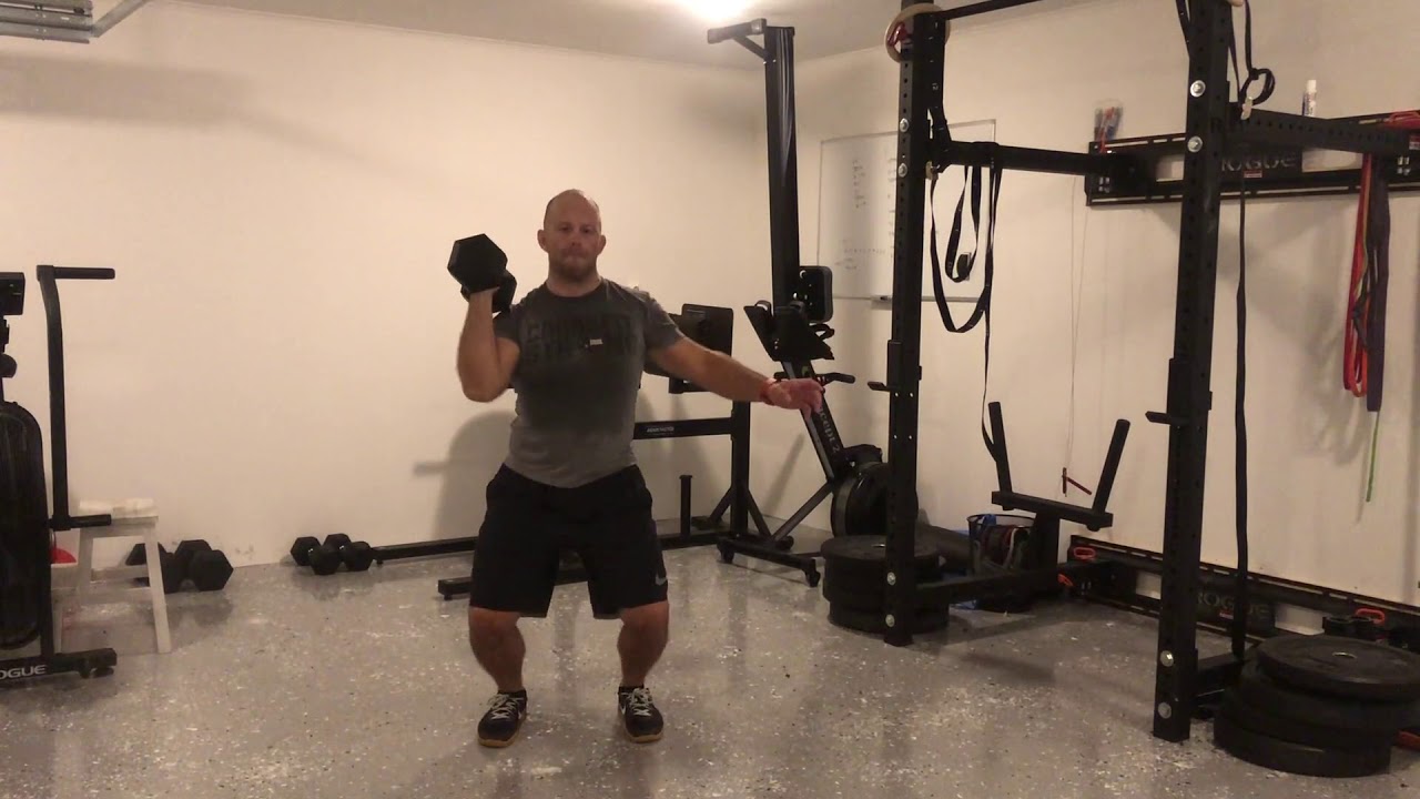 Single arm Dumbbell Push press - YouTube