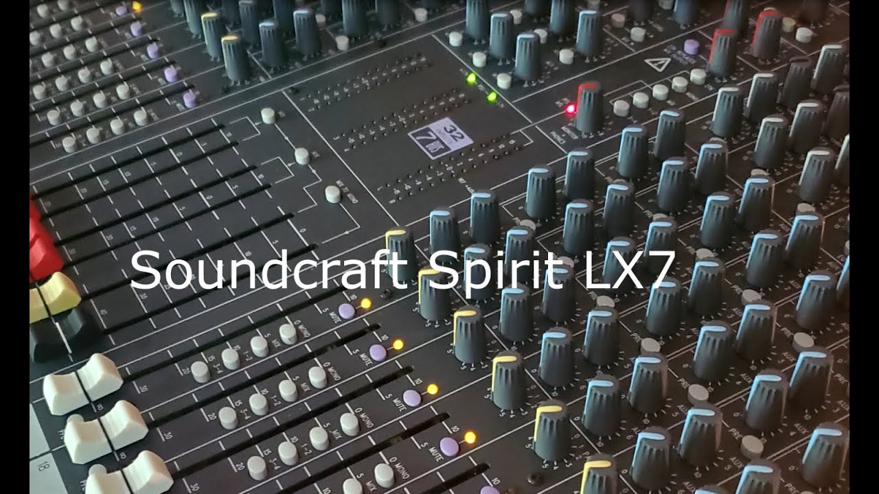 Soundcraft LX7 Demo - YouTube