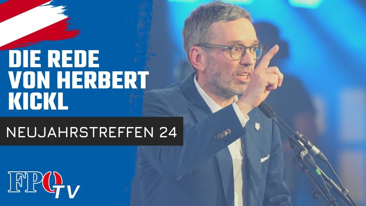 FPÖ-Neujahrstreffen 2024 – Die Rede von Herbert Kickl - YouTube