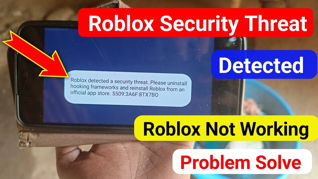 How to Fix Roblox Detected a Security Threat Error | Roblox open nhi ho ...