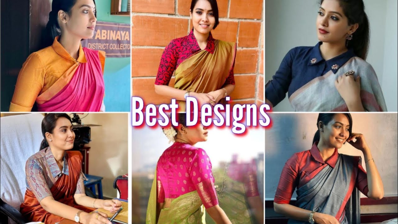 💯50+ blouse designs new model/blouse design/collar blouse design/blauj ...