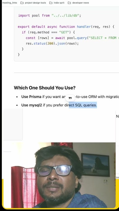 How to connect nextjs with mysql - YouTube