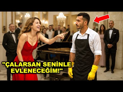 Bu Piyanoyu Çalabilirsen Seninle Evlenirim! — Milyarder Alay Etti; Hademe Dahiyane Çaldı