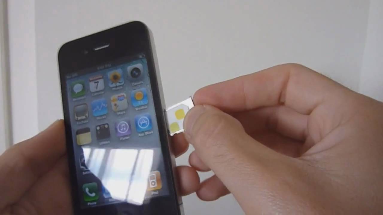 How To Cut a Normal Mini Sim To Apple iphone 4 ipad Micro sim format - YouTube