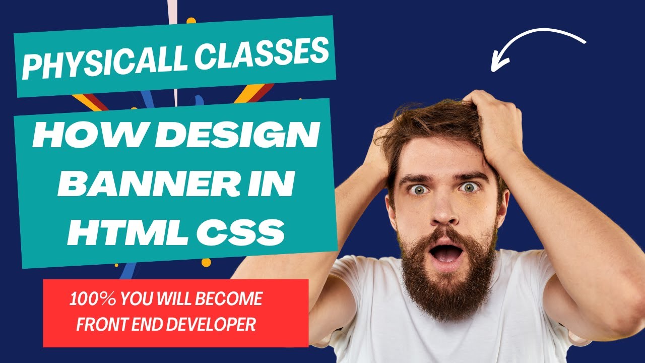 Design a Stunning Banner Using HTML and CSS | Step-by-Step Tutorial ...