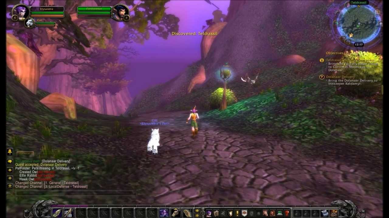 Night Elf Starting Zone Part 2 - YouTube