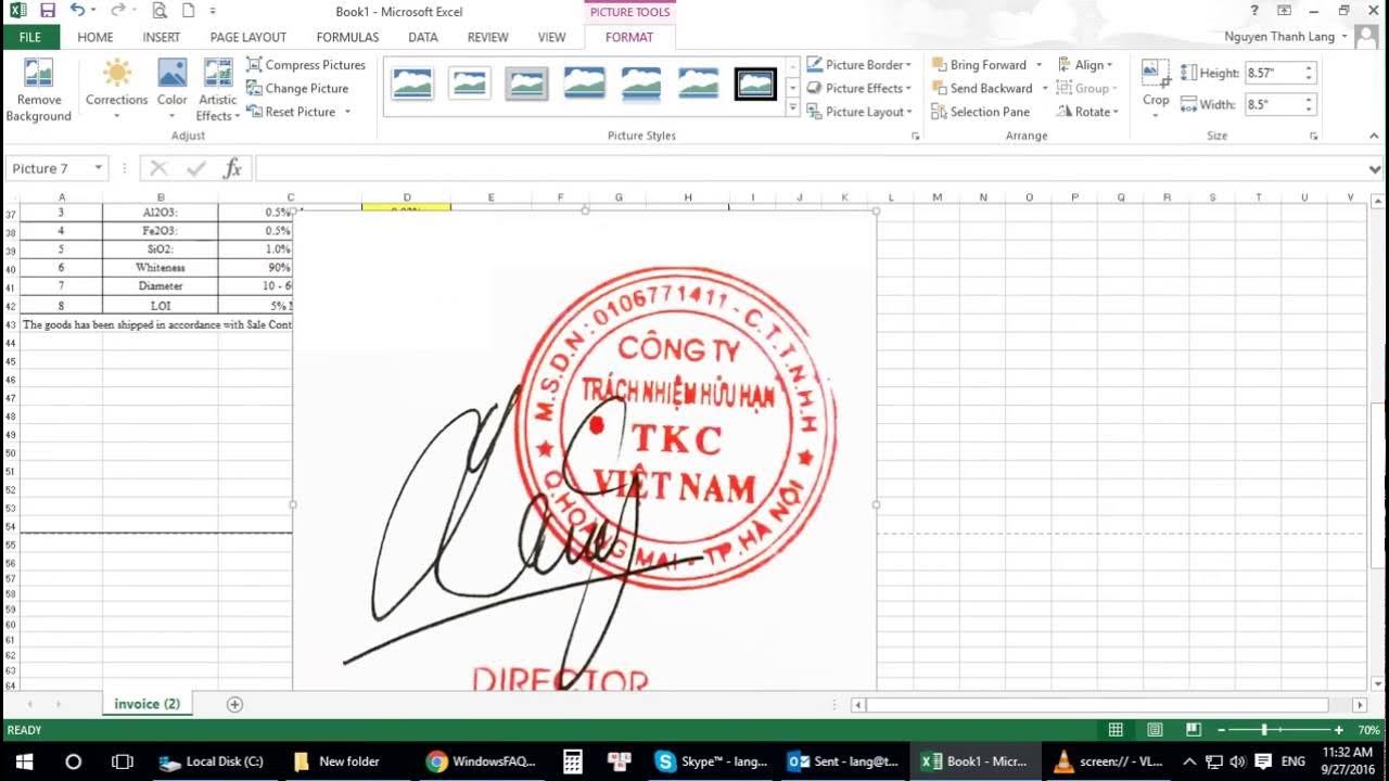 Chèn hình ảnh sau chữ trong excel - How to show pictures behind the ...