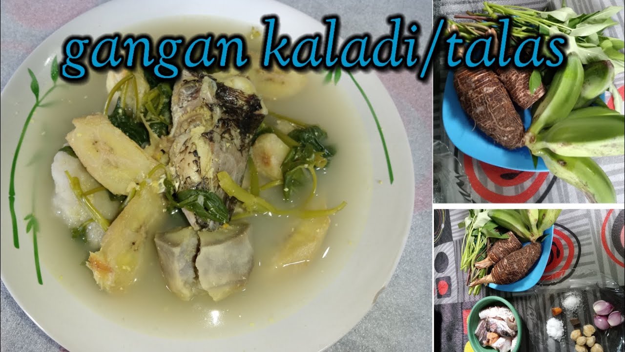 cara masak gangan kaladi/talas khas Banjarmasin 😋😋 - YouTube