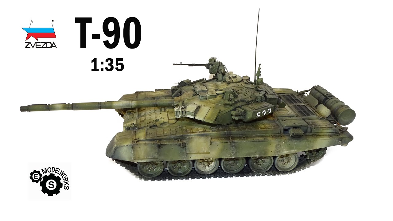 ZVEZDA T90 1:35 - YouTube