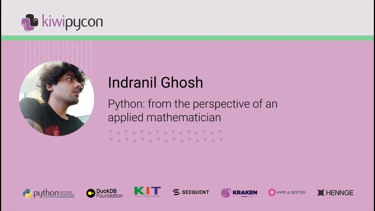 Python: from the perspective of an applied mathematician Indranil Ghosh - YouTube