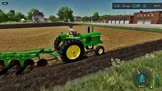 Farming Simulator 22 John Deere 4020 Diesel Plowing Con... | Doovi