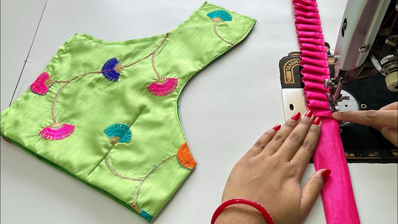 Designer Blouse Designs | Blouse Ka Design | Cutting And Stitching Back ...