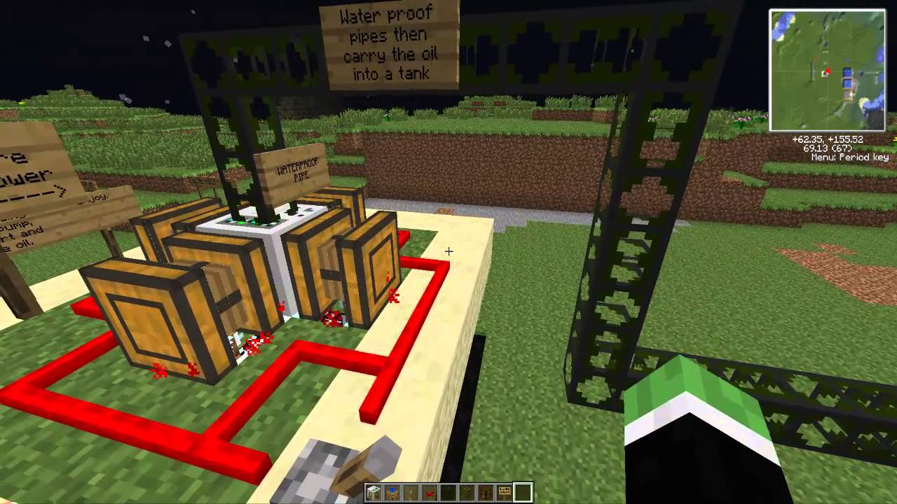 Tekkit Tutorials - Pumping, Transporting and Refining Oil - EP4 - YouTube