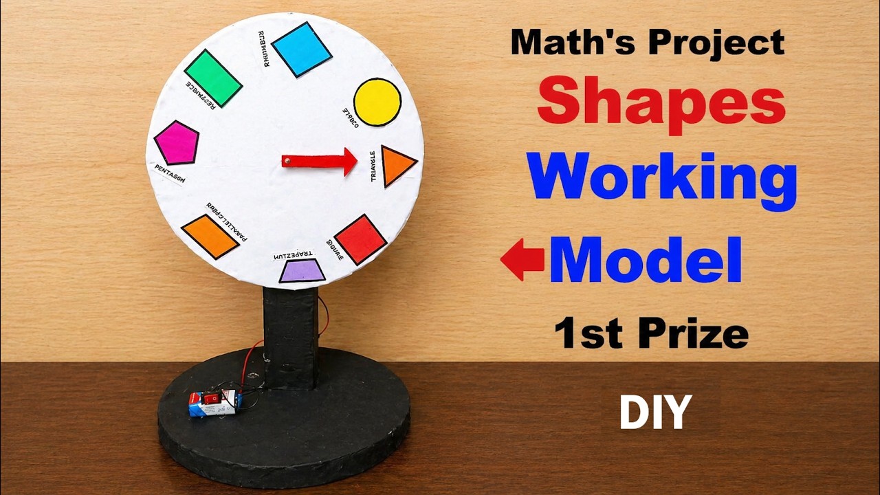 shapes working model - maths project - diy - diypandit | DIY pandit ...