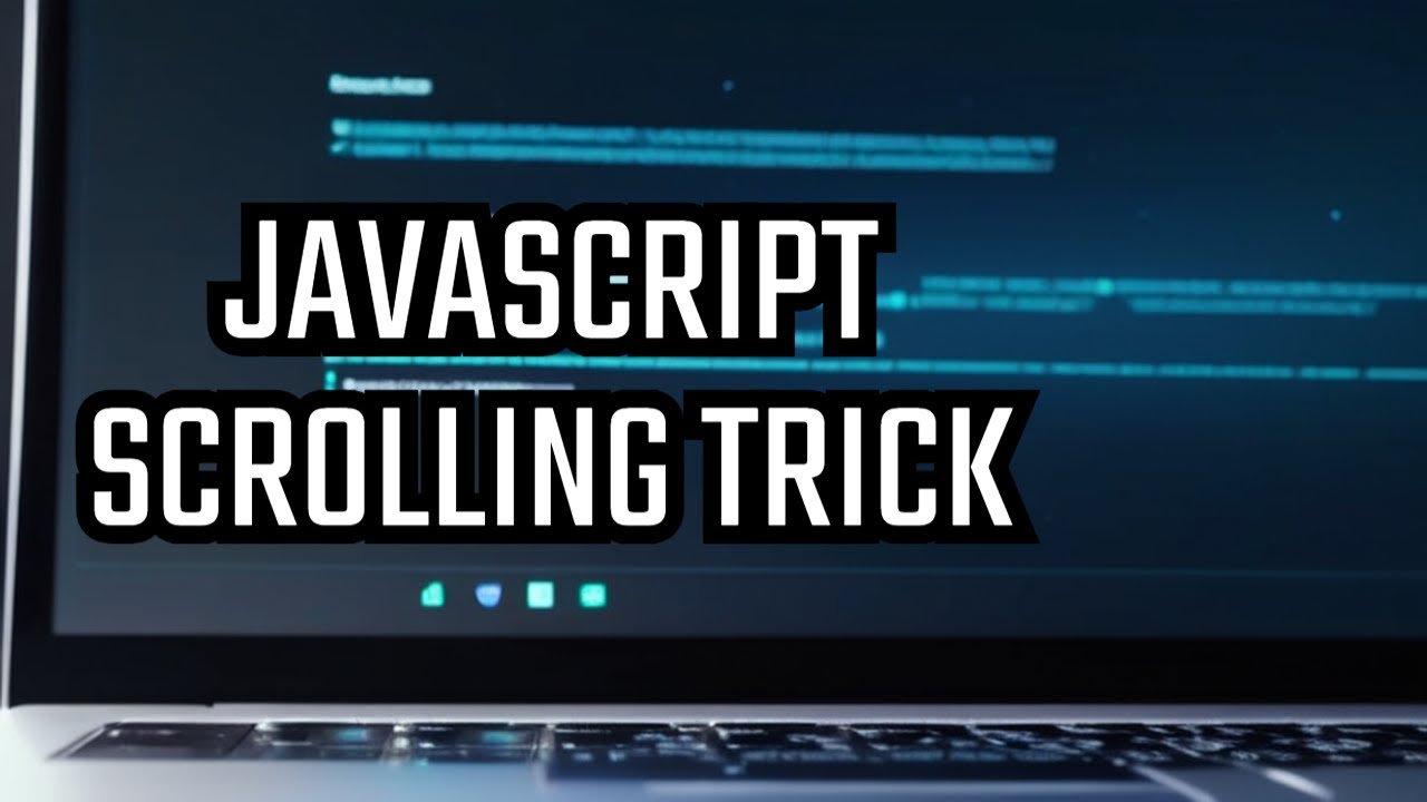 How To Slide Down A Bar On Scroll Using Javascript Youtube