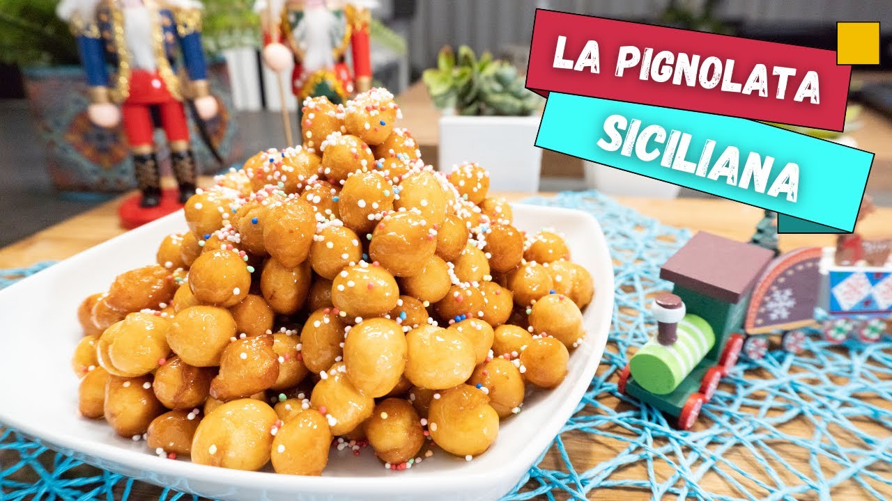 La ricetta della Pignolata Siciliana o Struffoli - YouTube