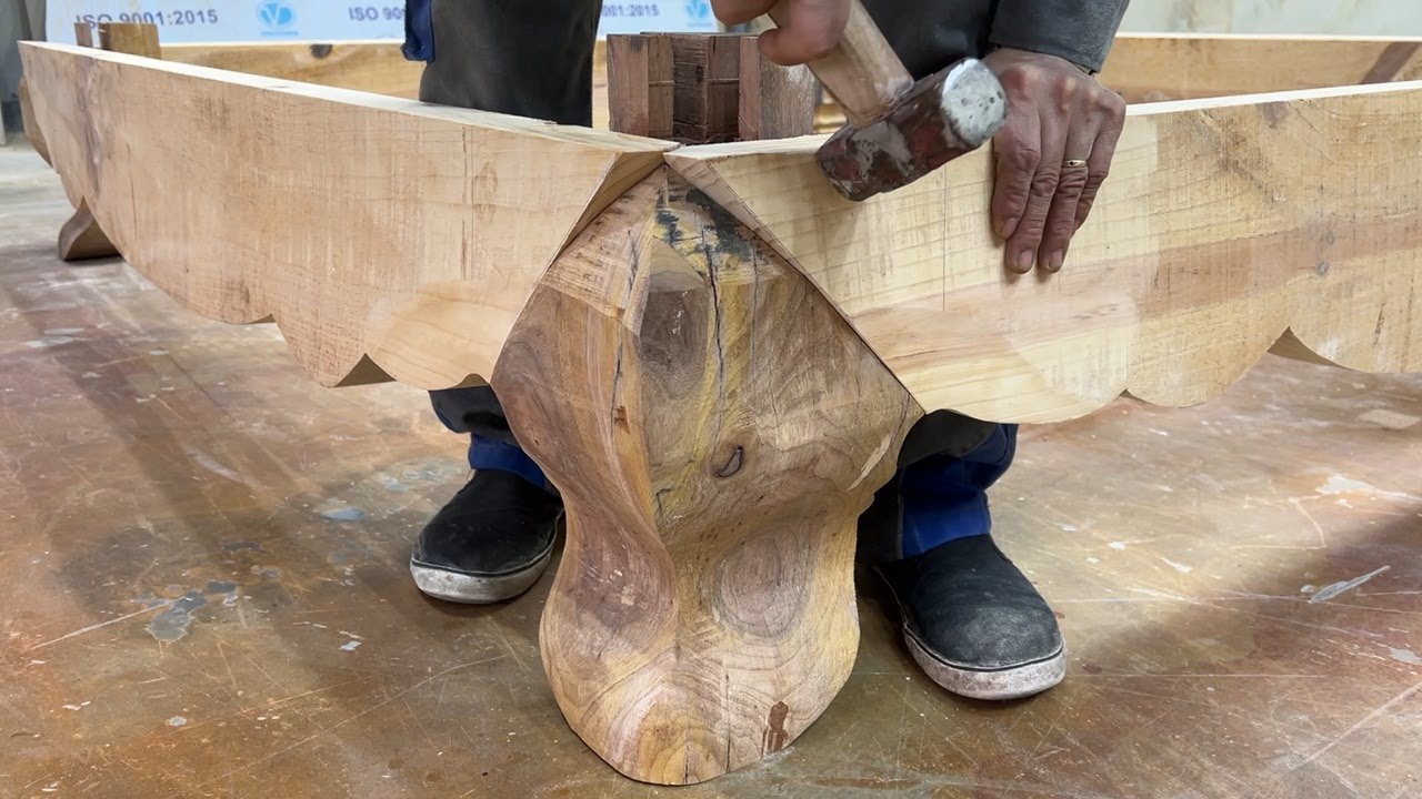 Woodworking Skills Extremely Ingenious Talented Worker - Wooden ...