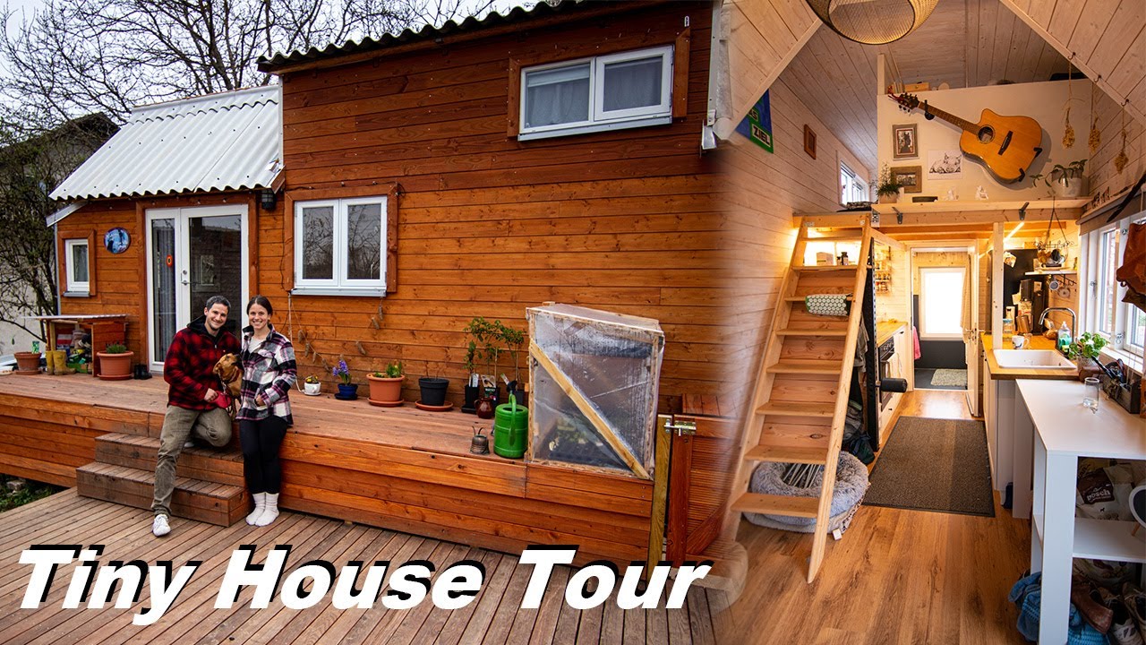 Young couple built a gorgeous tiny home during lockdown - YouTube