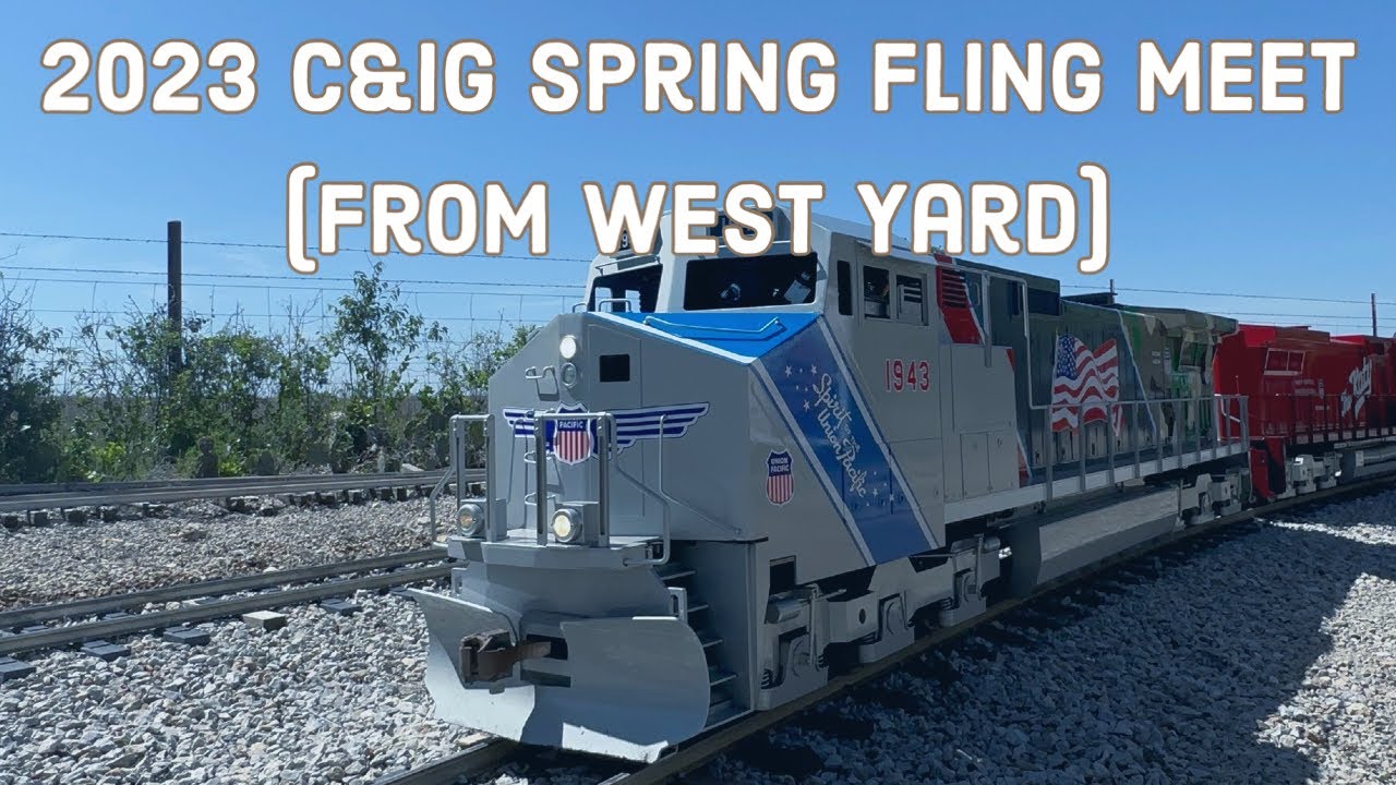 Comanche & Indian Gap Railroad 2023 Spring Fling (From West Yard) - YouTube